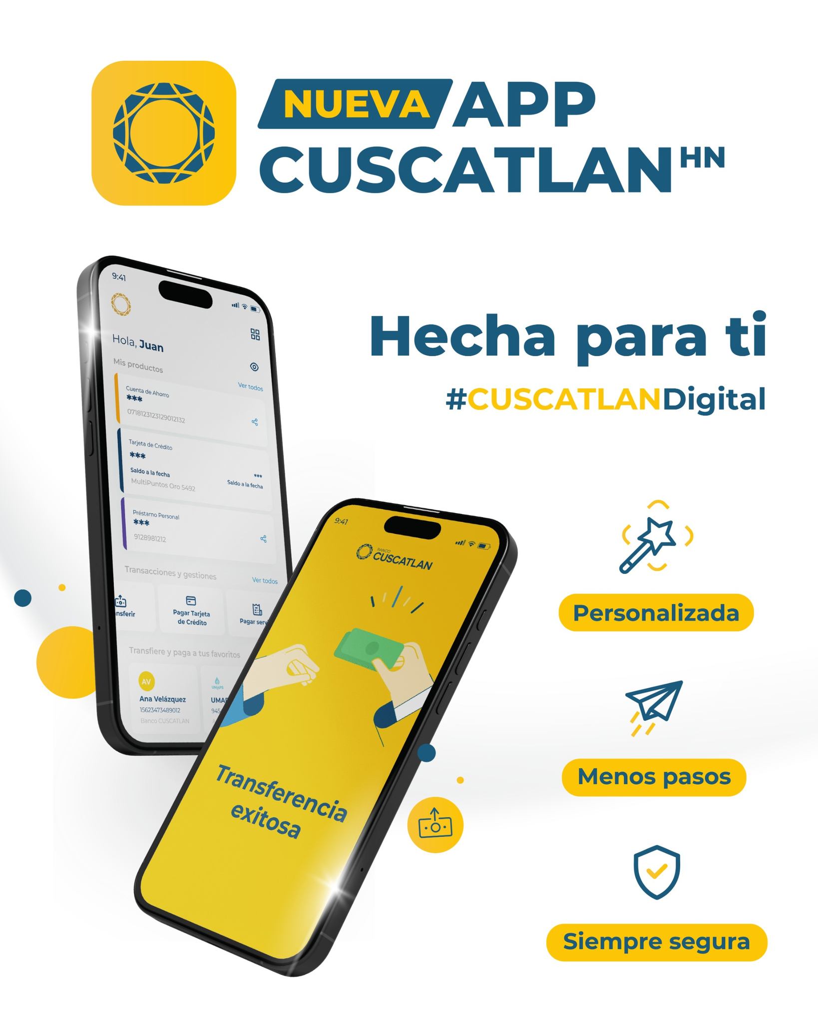 Banco CUSCATLAN lanza la Nueva App CUSCATLAN HN