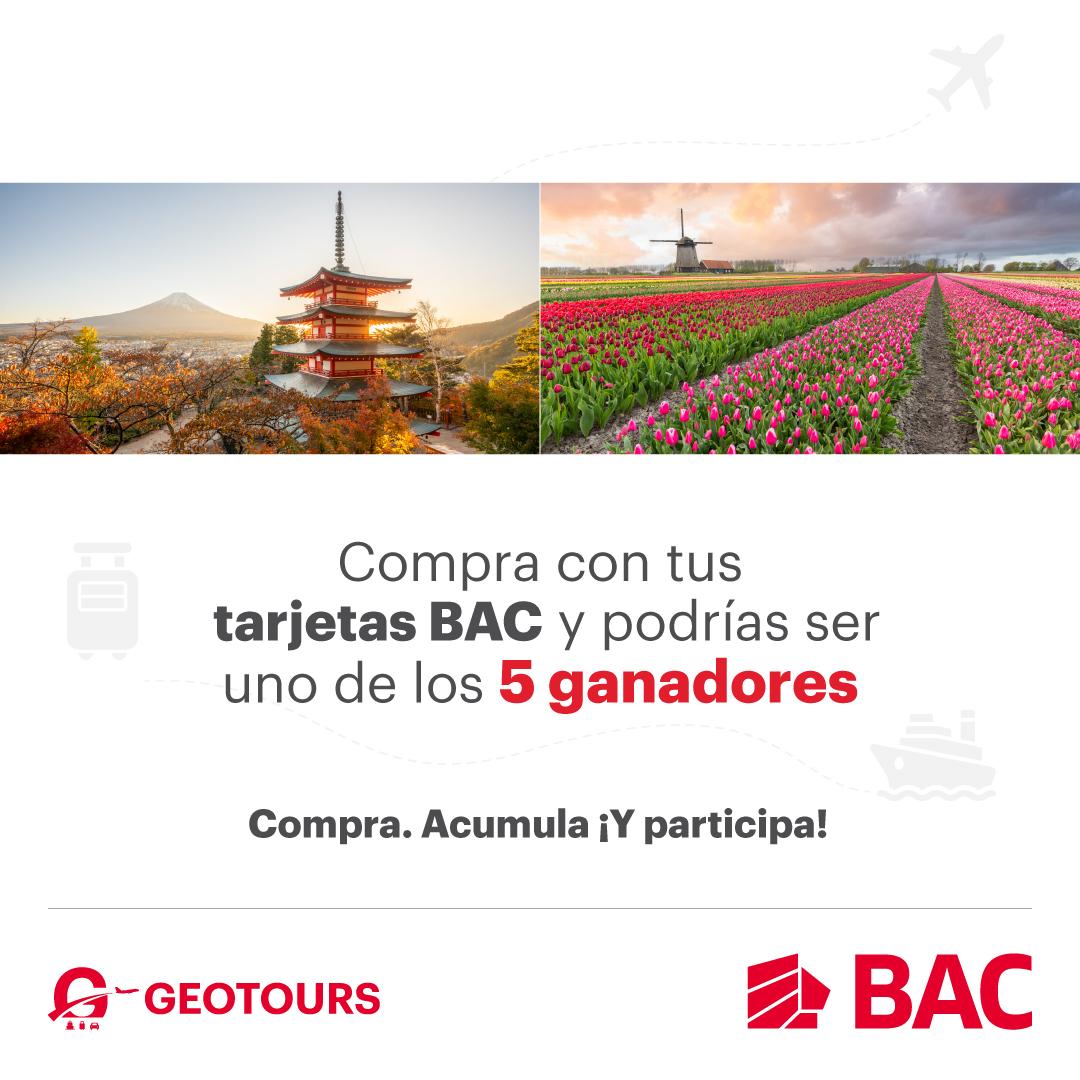 ¡Da la vuelta al mundo con tus tarjetas BAC!